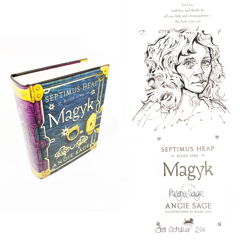 Magyk (Septimus Heap Book 1) By Angie Sage Double Signed First Edition ...