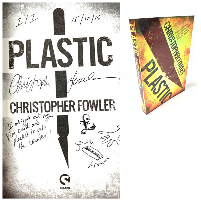 Plastic By Christopher Fowler Signed Doodled First Edition Book ...
